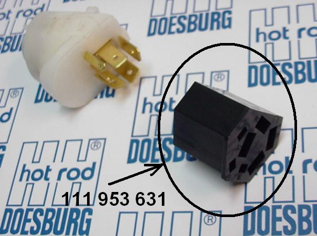 Volkswagen Kever Contactslot stekkerhuis - 111953631