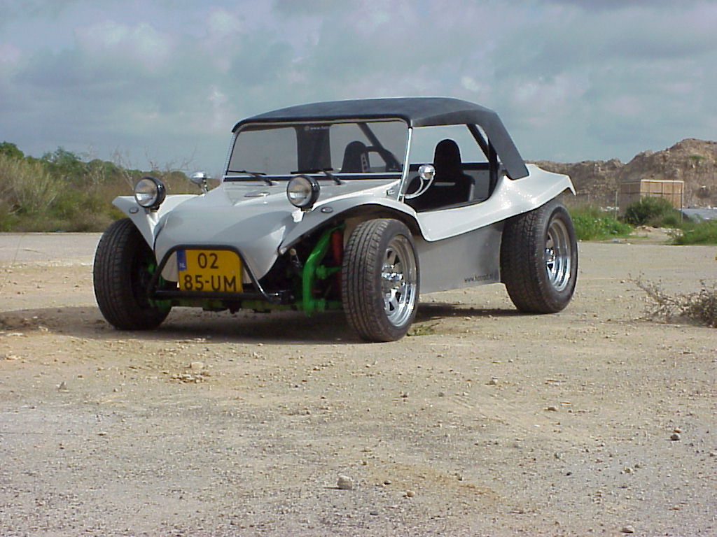 Volkswagen Kever Hardtop polyester, zwart kunstleder structuur - SPC446